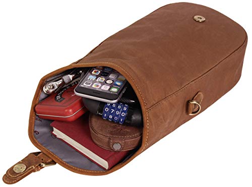 Gusti bag Leather-Félicia B. adapter Handlebar bag shoulder bag satchel cross body bag bike bag incl. KLICKfix plate leather bag brown leather