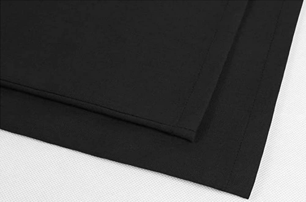 yoeasy Women Cotton Linen Drawstring Wide Leg Pants High Waisted Casual Loose Trousers with Pockets (X-Large, Black)