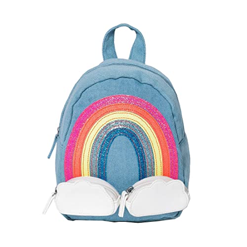 Target Brands Cat & Jack Toddler Girls' Rainbow Denim Backpack, One Size