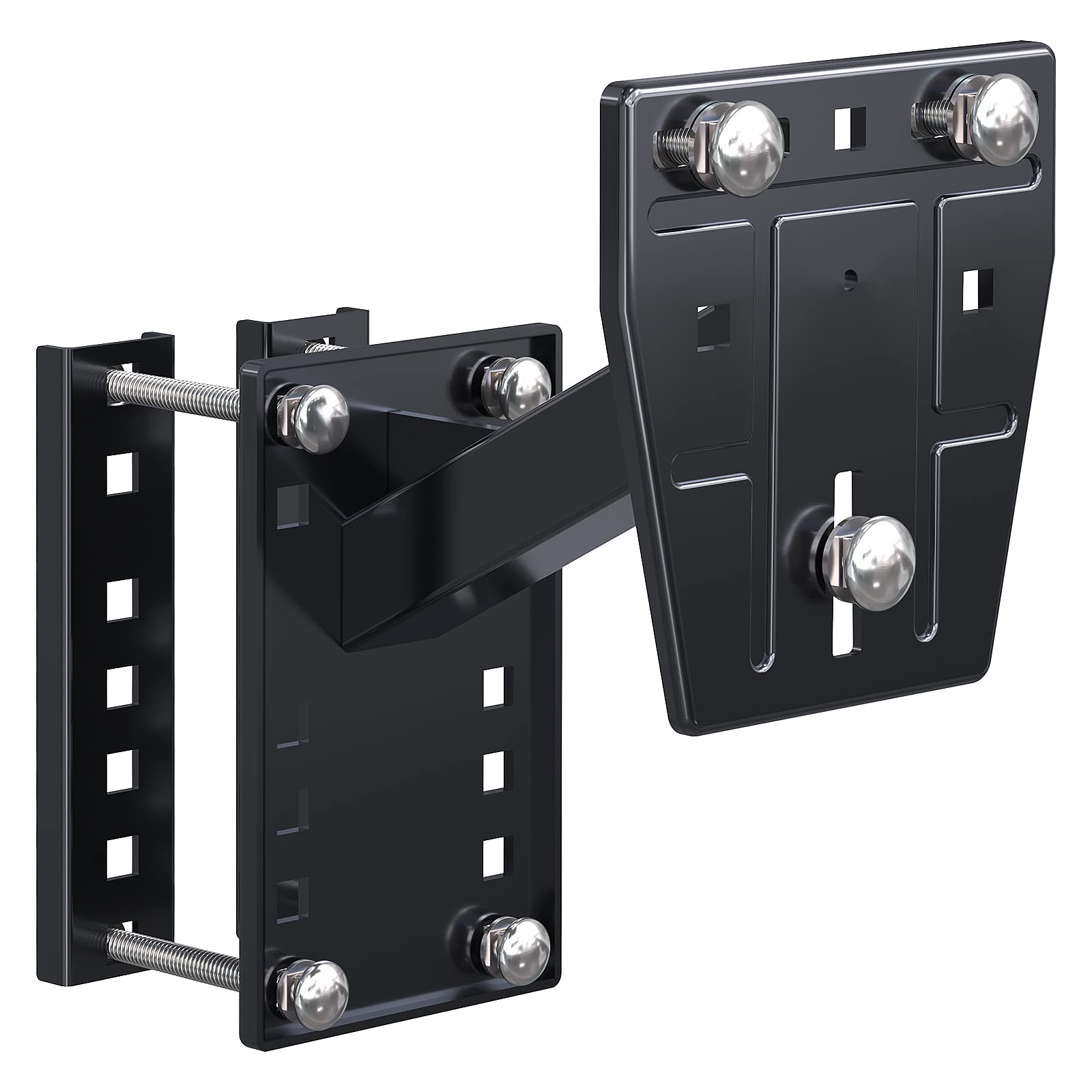 Tnyeobae Trailer Spare Tire Mount - Powder Coat Steel Black Spare Tire Mount Bracket for Trailer Boat or Rv, Fits 4 & 5 & 6 Lugs Wheels Max Loading Capacity 120 LBS (GY-STC0002)