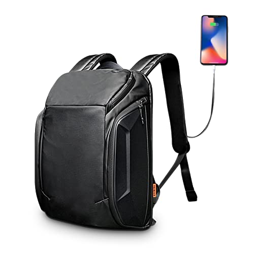 TAJEZZO Laptop Backpack Fit 15.6 Inch Notebook with USB Charging Port Durable 20L Travel Backpack Business Daypack