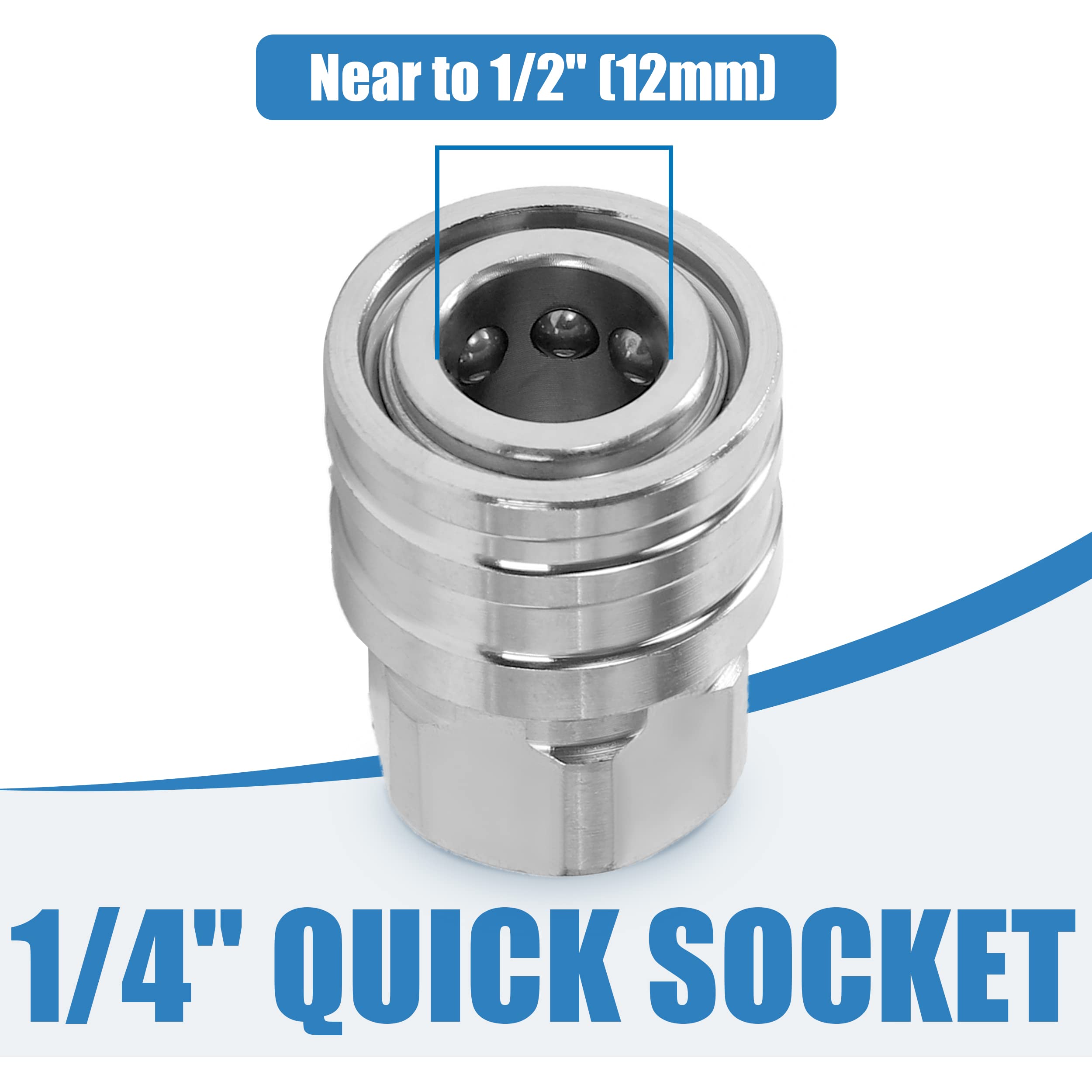 JOEJET Power Washer Extension Wand, 1/4" Pressure Washer Quick Connect Fittings