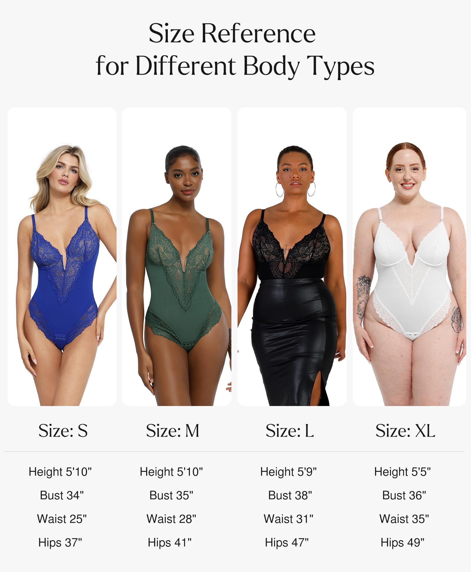 Popilush Corset Tops for Women Tummy Control Shapewear Brown Lace Thong Bodysuit Backless Body Suit L