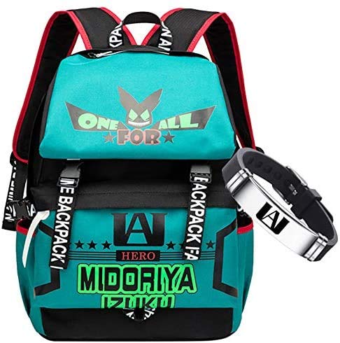 Resky M H A Backpack School BNHA Anime Travel Bakugou Katsuki Cosplay Bags (A)