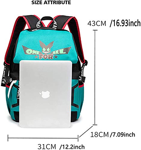 Resky M H A Backpack School BNHA Anime Travel Bakugou Katsuki Cosplay Bags (A)