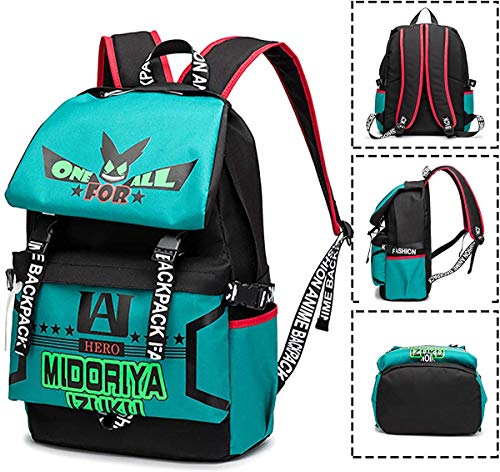 Resky M H A Backpack School BNHA Anime Travel Bakugou Katsuki Cosplay Bags (A)