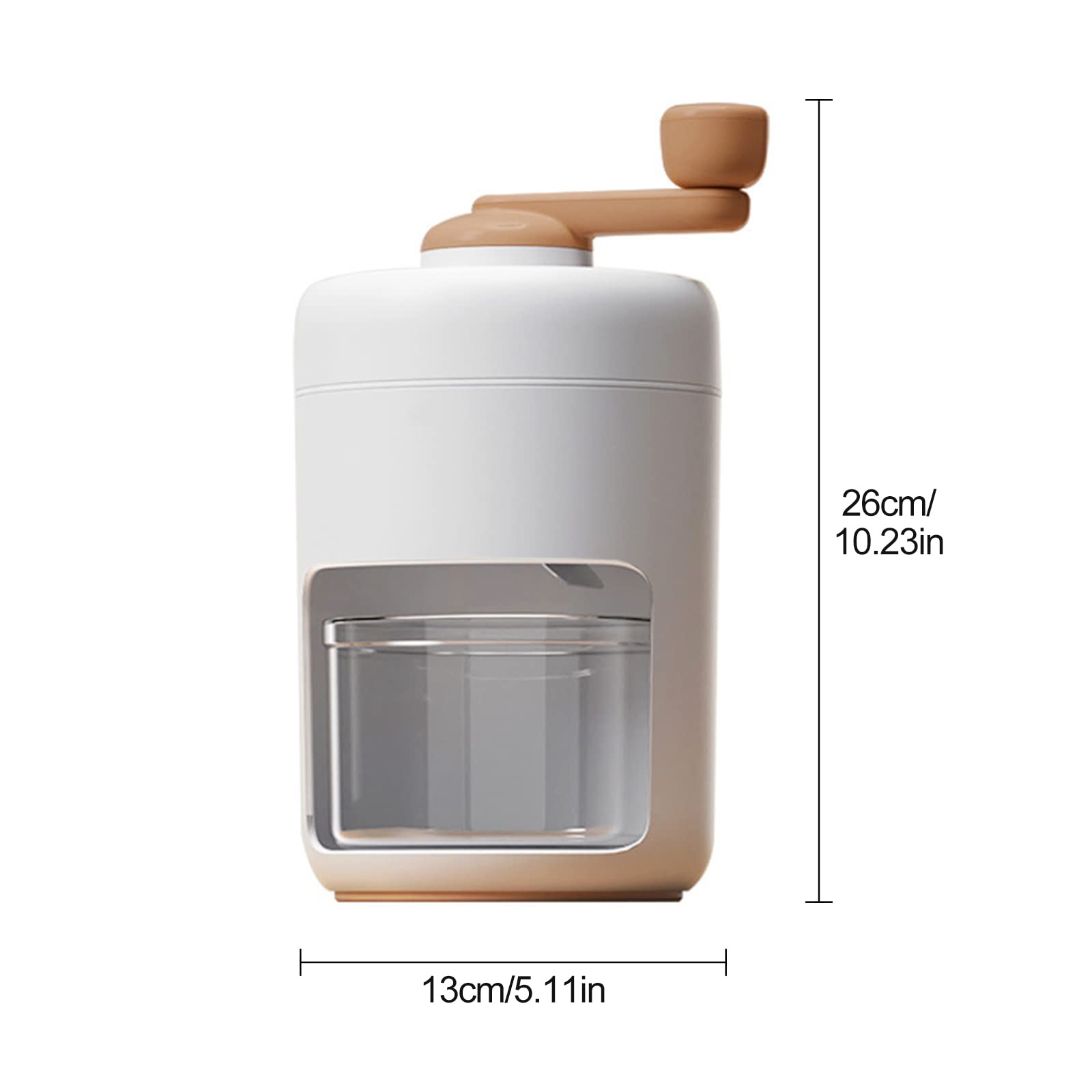 BVCED Shaved Ice Maker Snow Cone Machine Manual Slushie Machine with Sharp Blades Portable Ice Crusher and Shaved Ice Machine with Ice Cube Mold Ice Shaver Machine for Snow Cones, Frozen Cocktails
