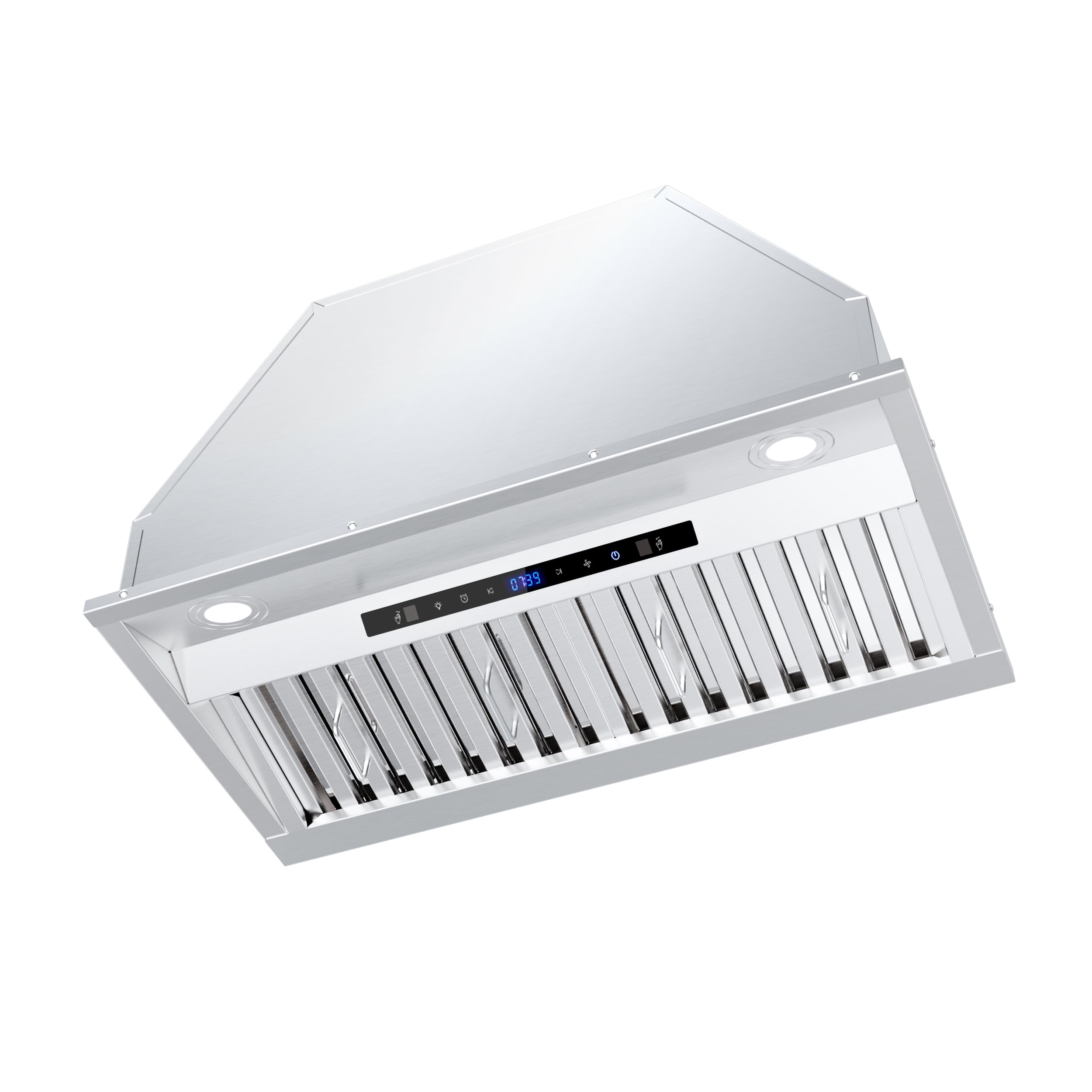 FIREGAS Range Hood Insert 30 inch, Ducted/Ductless Range Hoods 800CFM, Kitchen Vent Hood with 3 Speed Exhaust Fan, 2 Baffle Filters, Touch and Gesture Sensing Control Built in Stove Hood