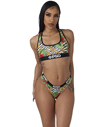 PSD Women's Hawaiian Zebra Th Thong, Multi, S