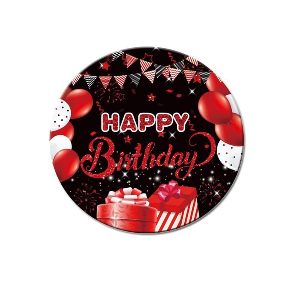 Wendell 40 Piece Red and black Party Supplies,include 20 Plates, 20 Napkin,Used for Child Birthday Party Decoration (Red and black)