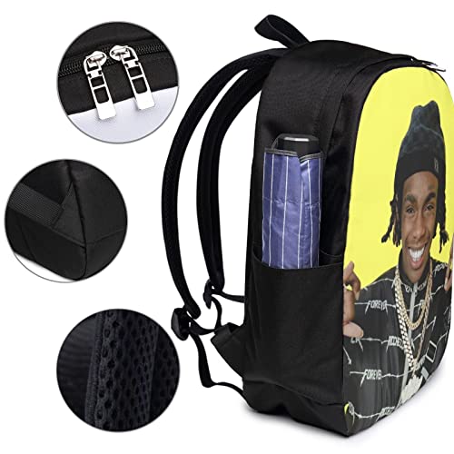 DaniBrant YNW Melly 17 in Backpack USB Charger Bookbag Laptop Bag Bookbag Unisex Student Adult Classic Fashion Backpack