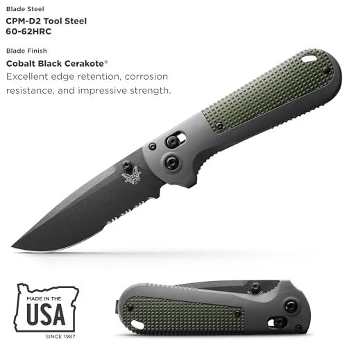 Benchmade - Redoubt 430 Tactical Knife with Overlander Gray Grivory Handle (430SBK)