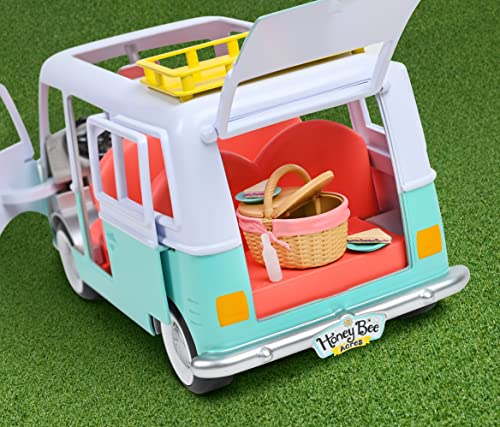 Sunny Days Entertainment Honey Bee Acres Around Town Van - 14 Accessory Pieces