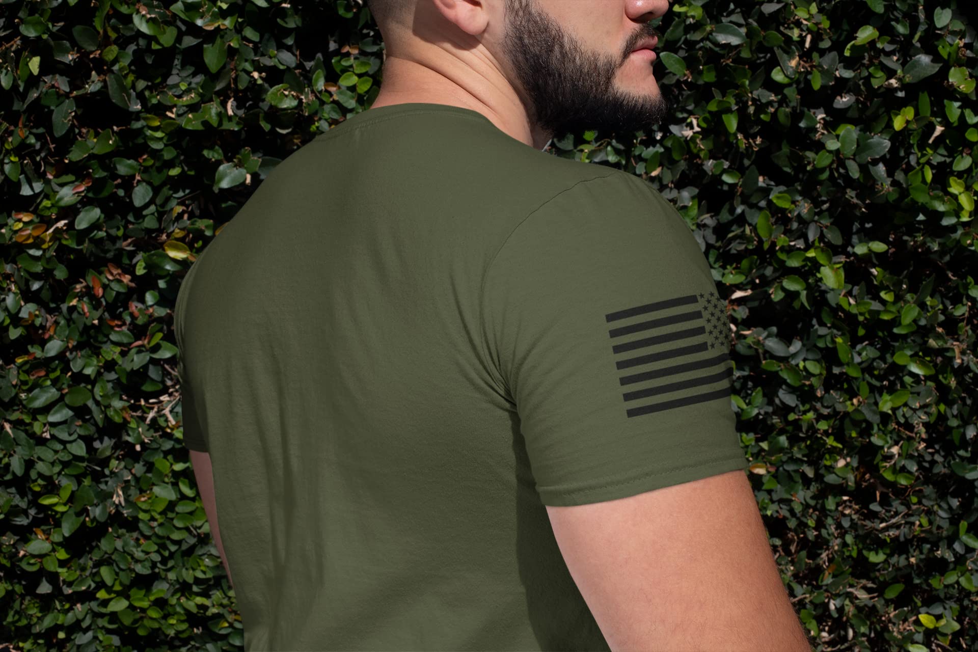 Mens Patriotic Tshirt Freedom of Speech is A Musk Minimalist Stripes Elon Graphic Short Sleeve T-Shirt Graphic Tee-Military-XXL