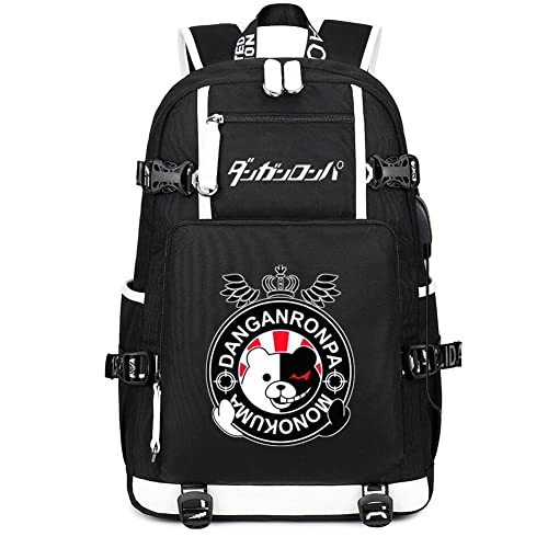 Monokuma Luminous Backpack Monokuma Shoulder Book Bag Laptop School Bag (1)