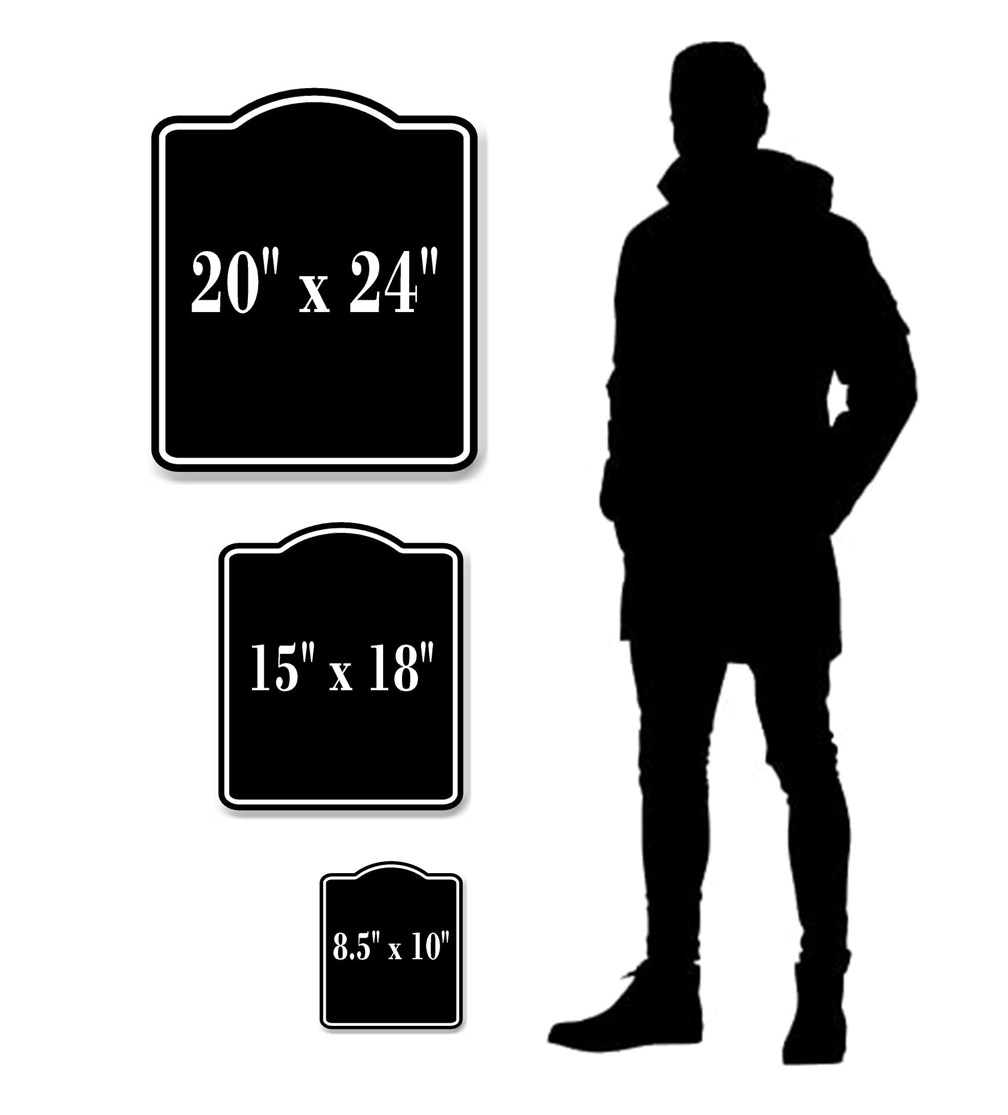 Fuji Apples BLACK Aluminum Composite Sign, 8.5"x10"