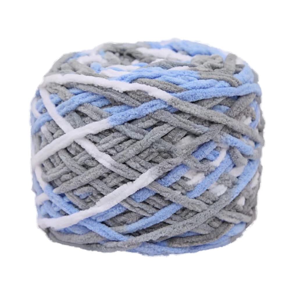 Knitted Yarn Skeins Chenille Yarn Single Ply Crocheting Skeins 165G Crochet Yarn Velvet Chenille Blanket Yarn for Crocheting and Knitting, Soft Fluffy Chenille Yarns for Sweater Scarf Handcrafting