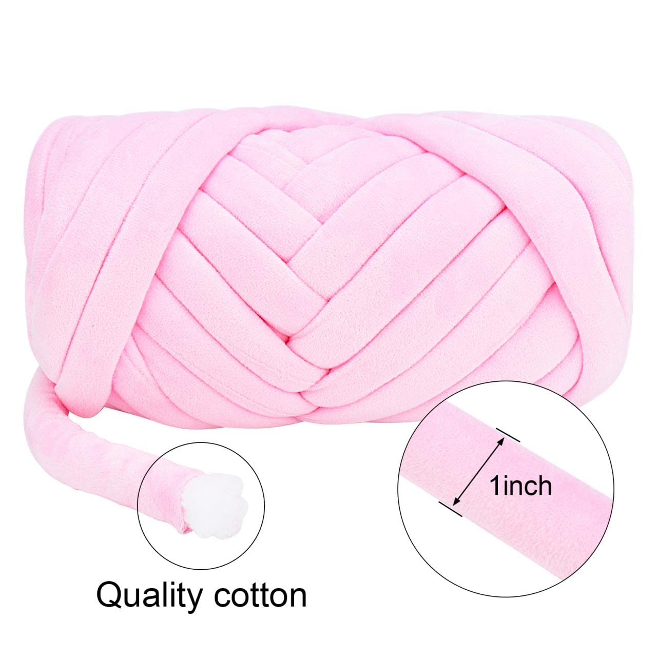 Chunky Cotton Yarn for Arm Knitting Crochet Super Saver Jumbo Giant Bulky Premier Yarn for Making Pets House Blanket