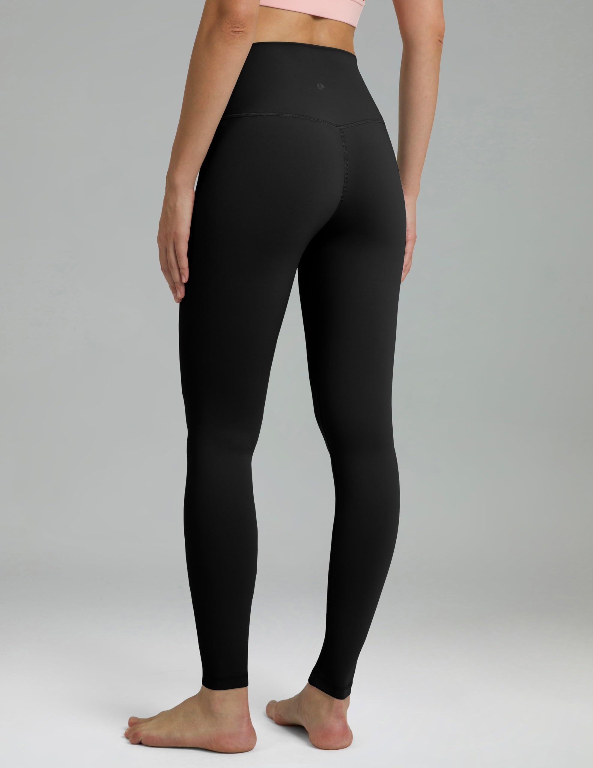 Colorfulkoala Women's Dreamlux High Waisted Workout Leggings 28" Inseam Full Length Yoga Pants (XL, Black)