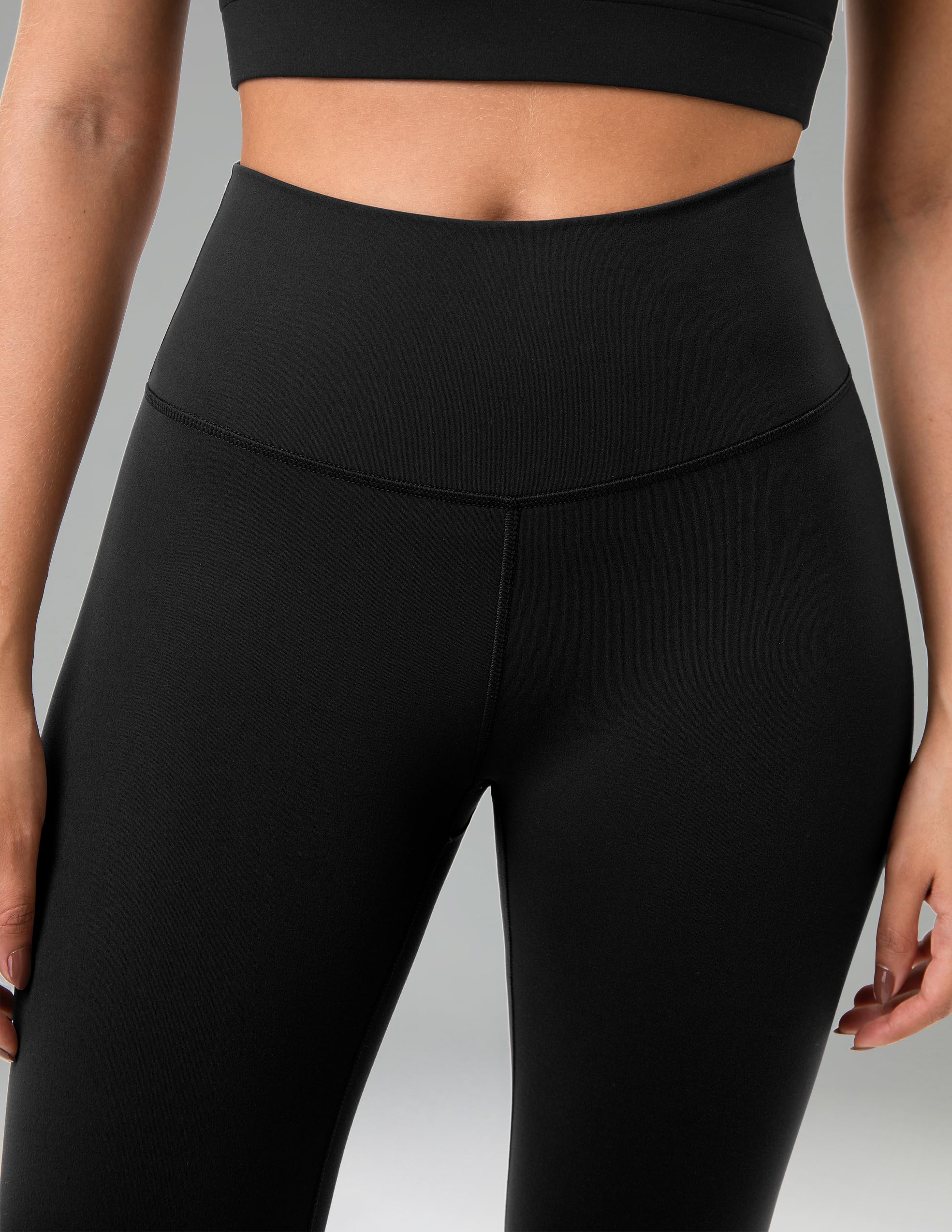Colorfulkoala Women's Dreamlux High Waisted Workout Leggings 28" Inseam Full Length Yoga Pants (XL, Black)