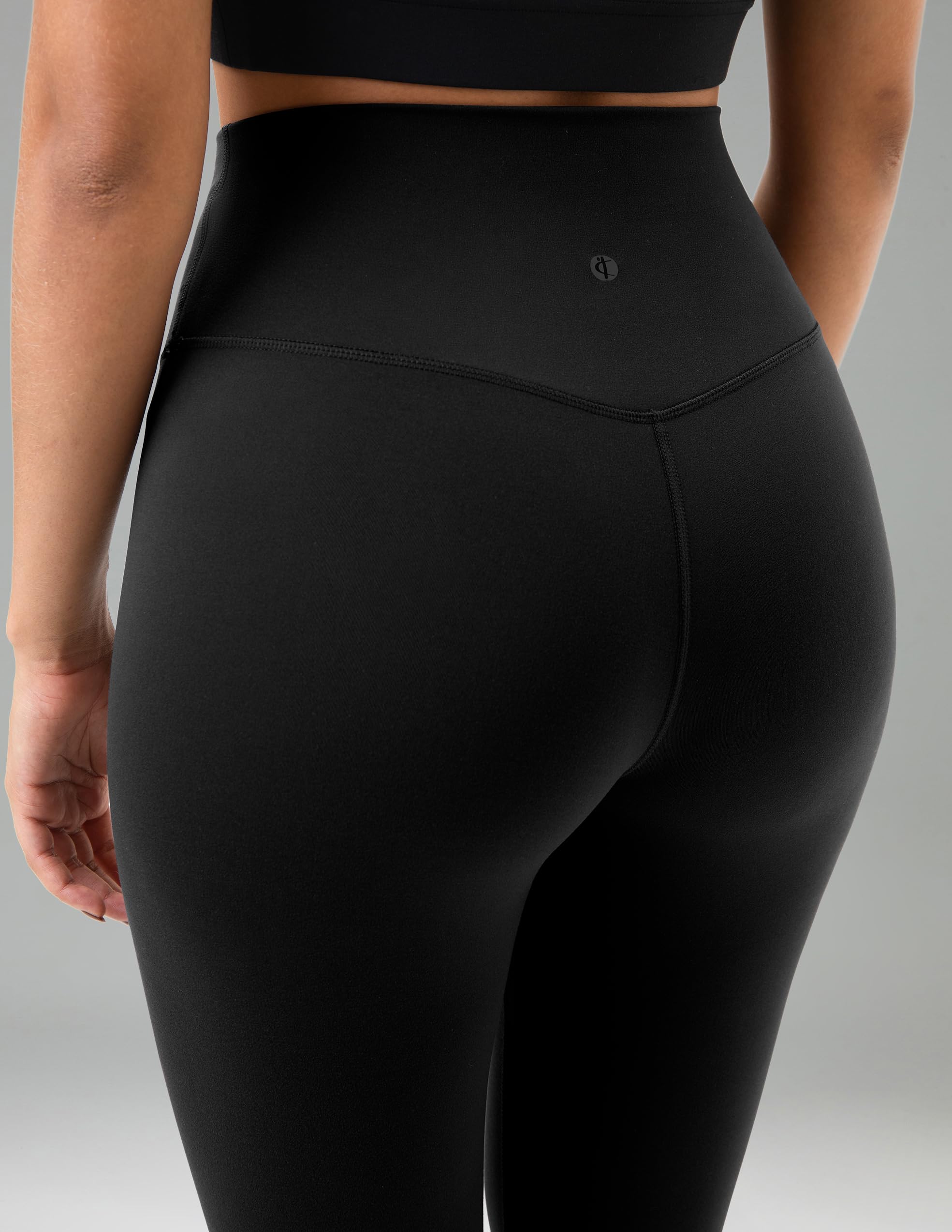 Colorfulkoala Women's Dreamlux High Waisted Workout Leggings 28" Inseam Full Length Yoga Pants (XL, Black)