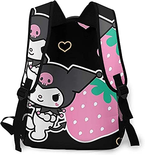 My Mel_ody And Kuromi Backpack Laptop Travel backpacks Durable Waterproof for School College Student