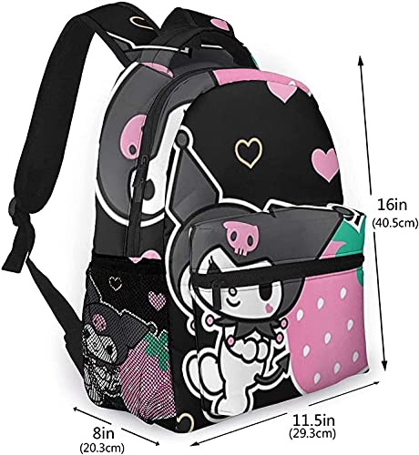 My Mel_ody And Kuromi Backpack Laptop Travel backpacks Durable Waterproof for School College Student