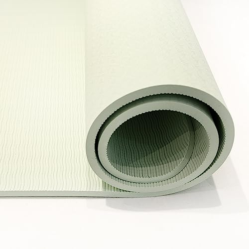 KS Premium Yoga Mat - TPE Material, Excellent Resilience, Non Slip, 72β x 24β Extra Thick 0.4"(10 mm) with Carrying Strap