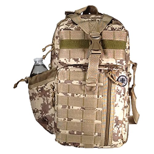 Nexpak 18" 1200cu. in. Tactical Sling Shoulder Hiking Backpack TL318 DMTAN Digital Camouflage