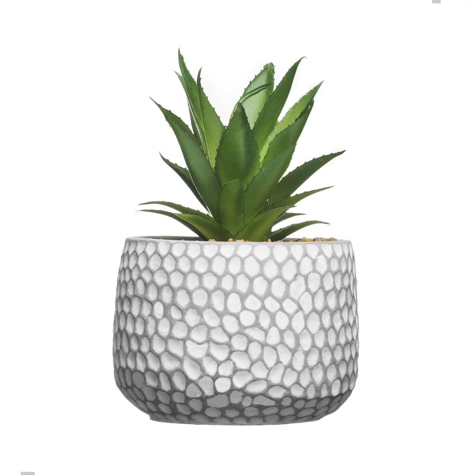 CADNLY Small Artificial Plants in Pots - Fake Plants for Bathroom Office Desk - Faux Succulents Succulents Decor 1 Pack