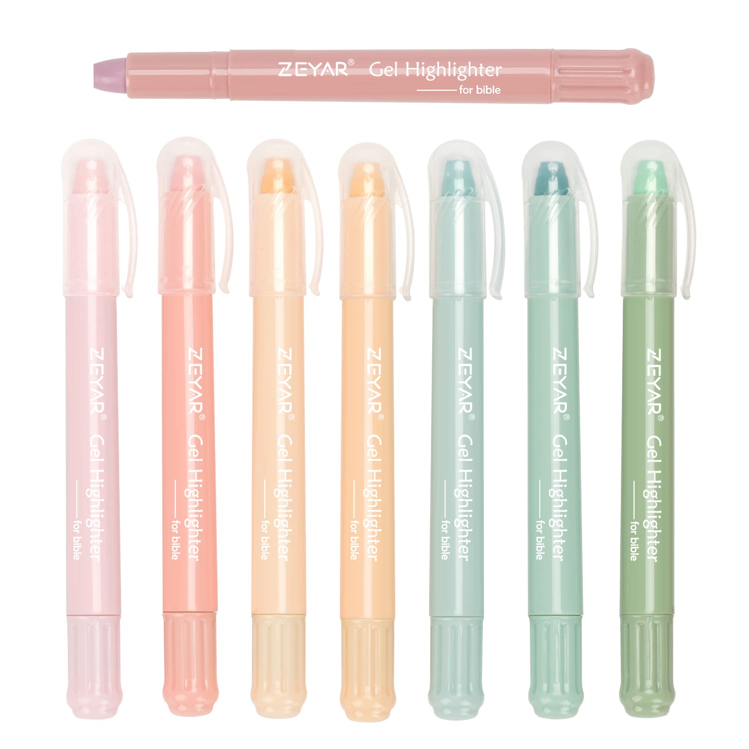 ZEYAR Twistable Crayons, Non Toxic Washable Silky Crayons, 8 Assorted Colors, Safe to use, Cute Art School Supplies & Gifts(Spring)