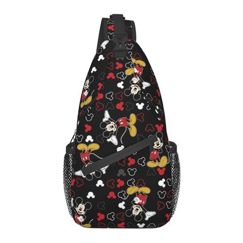 Cyrhjaxf Cute Design Cross Chest Bag Sling Backpack Crossbody Shoulder Bag Travel Hiking Daypacks For Men Women