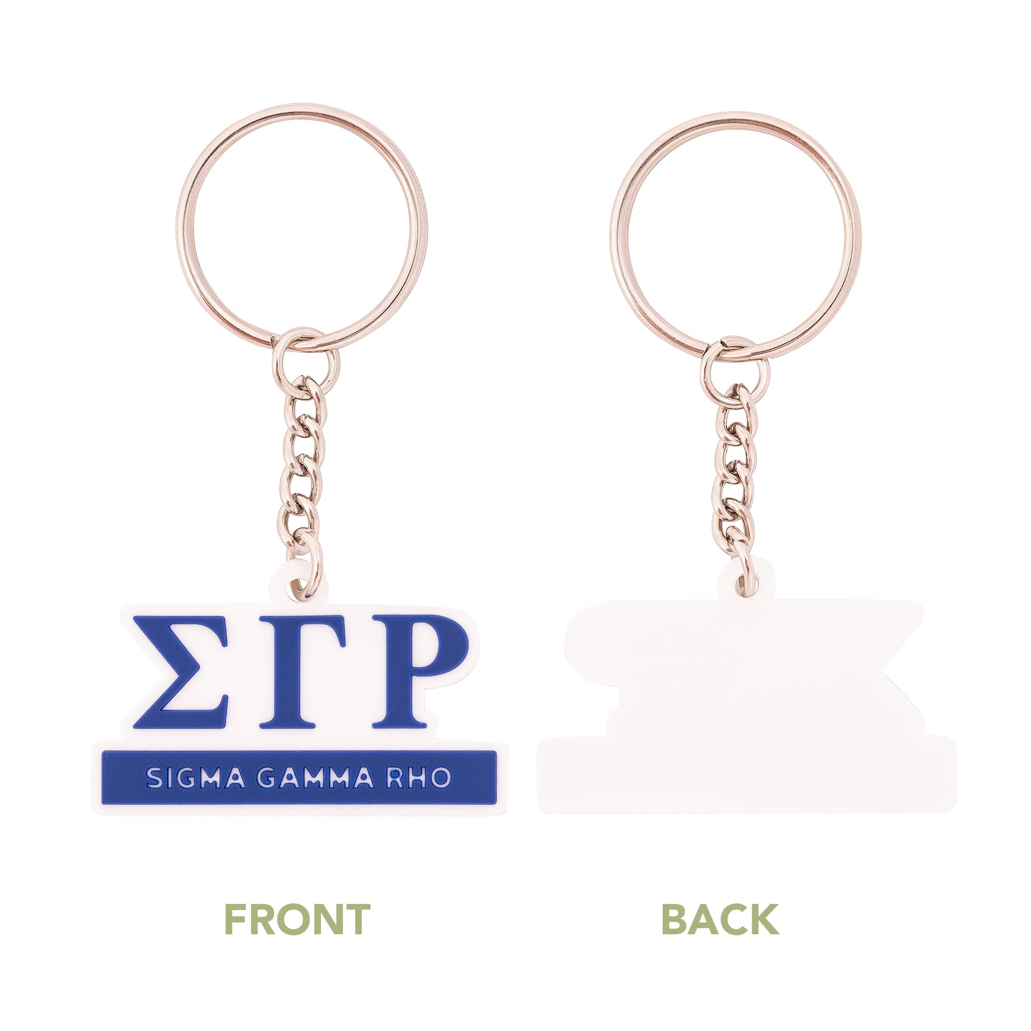 Desert Cactus Sigma Gamma Rho Keychain Decorative PVC Material Durable and Lightweight Great for Gifts and accessories (PVC Keychain Letter Name)