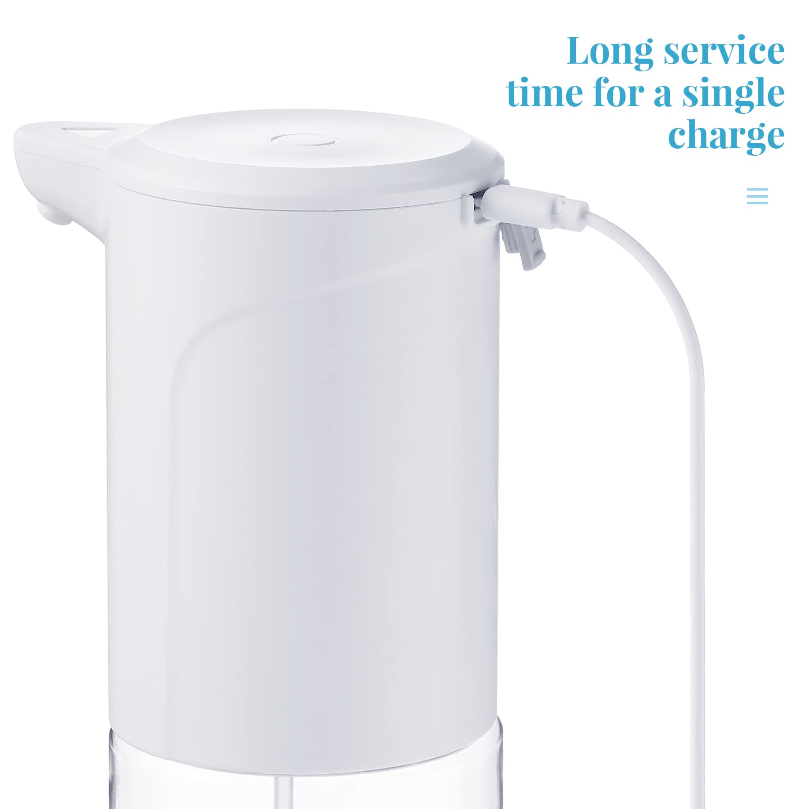 2 Pcs Automatic Foaming Soap Dispenser Touchless Foaming Hand Soap Dispenser Adjustable Foam Rechargeable Electric Motion Sensor Waterproof Pump for Bathroom Kitchen Hotel (Classic, ABS)
