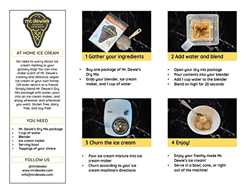 Mr. Dewie's Cashew Base Ice Cream Mix (Heavenly Chocolate)