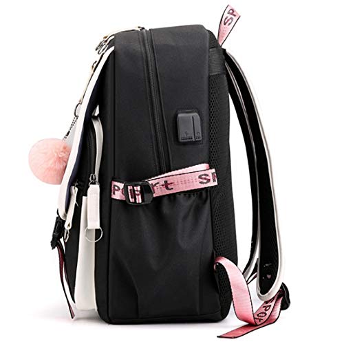 Soaying Backpack for Girls School Backpack Women Travel Breathable Bookbag Laptop Bags Anti Theft USB Charge Backbag