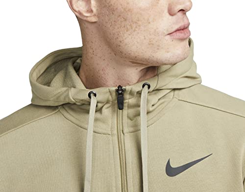 Nike Men Dri-FIT Full-Zip Training Hoodie (as1, alpha, l, regular, regular, Neutral Olive/Black)