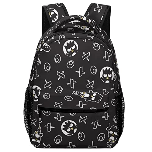Bad Badtz Maru Backpack Book Bag Withe Side Pokect Large Suitable for Men Women ​Hiking Camping Picnic Daypacks