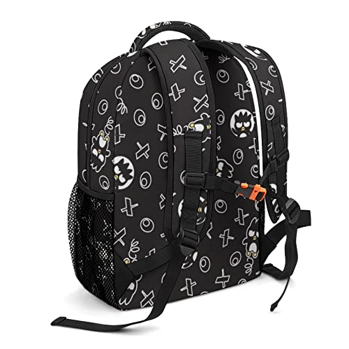 Bad Badtz Maru Backpack Book Bag Withe Side Pokect Large Suitable for Men Women ​Hiking Camping Picnic Daypacks