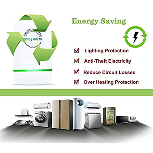 Energy Saving Device, Pro Power Saver by, Electric Smart Plug, for Household Office Market Device Electric Smart US Plug 90V-250V 30KW Power Factor Savers (6 Pack)