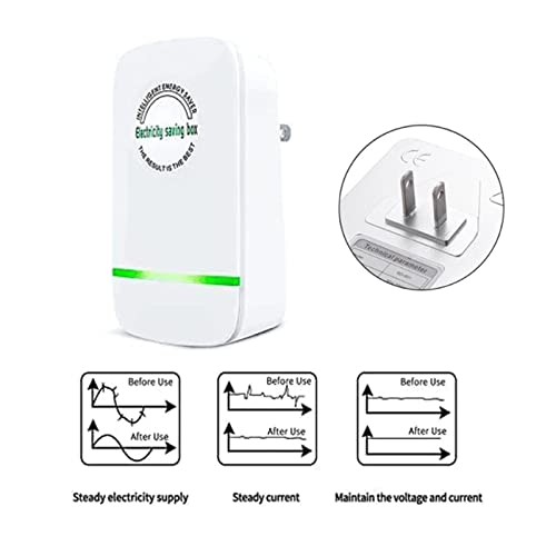 Energy Saving Device, Pro Power Saver by, Electric Smart Plug, for Household Office Market Device Electric Smart US Plug 90V-250V 30KW Power Factor Savers (6 Pack)