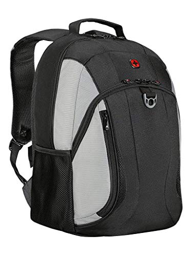Wenger Mercury Backpack With 16" Laptop Pocket, Black-Gray