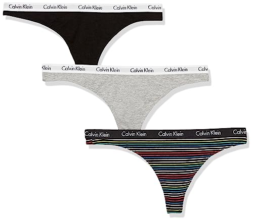 Calvin Klein Carousel Logo Pride Cotton Stretch Thong Panties, Multipa