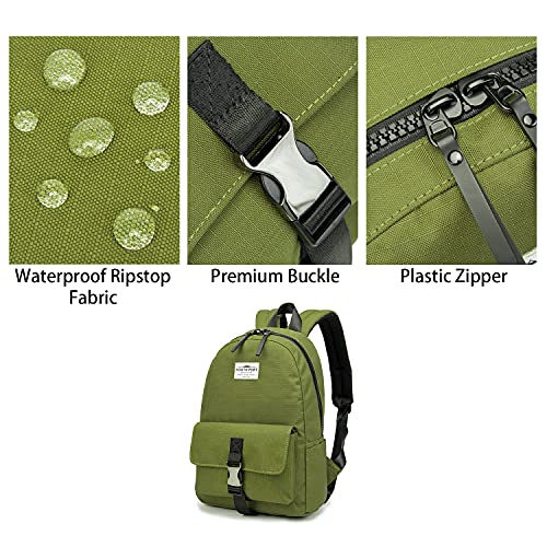 YOUTH PORT Lightweight Cute Mini Backpack Purse for Women Men Travel, Small College Backpack Simple Waterproof Laptop Backpack School Bookbag With 12β Laptop Pocket in Jungle