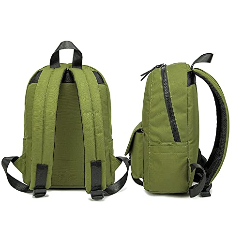 YOUTH PORT Lightweight Cute Mini Backpack Purse for Women Men Travel, Small College Backpack Simple Waterproof Laptop Backpack School Bookbag With 12β Laptop Pocket in Jungle