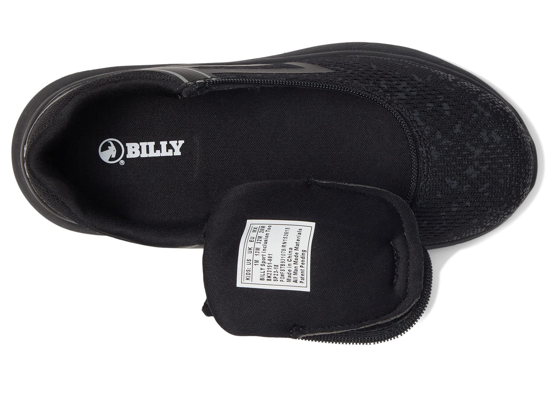BILLY Footwear Billy Sport Inclusion Too Black to The Floor 11 Little Kid W