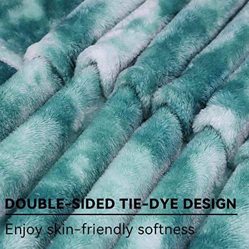 obinsm Warm Blanket Green Soft Fleece Blankets Throw Blankets for Bed