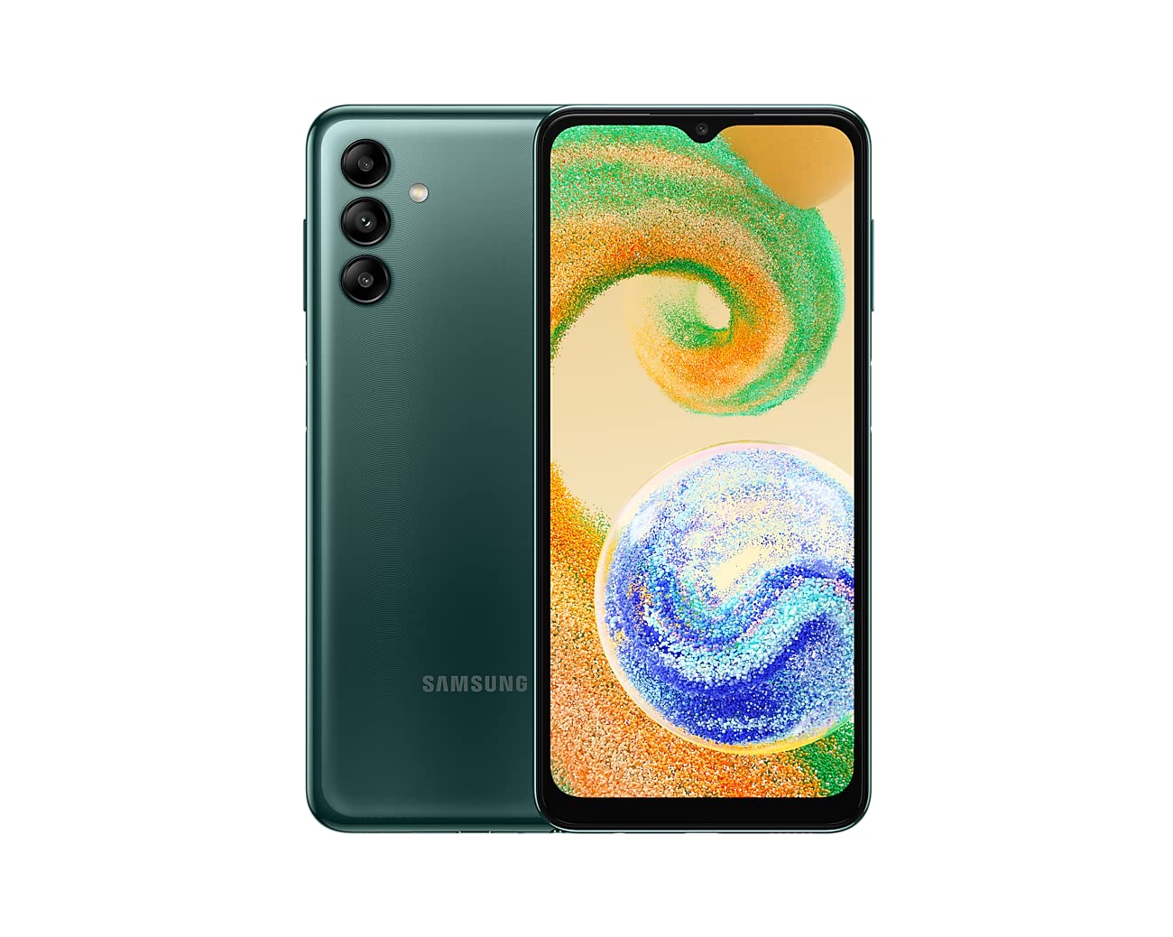 SAMSUNG Galaxy A04S 4G LTE (64GB + 4GB) Unlocked Worldwide (Only T-Mobile/Mint/Metro USA Market) 6.5" 50MP Triple Camera + (w/Fast Car Charger) (Green)