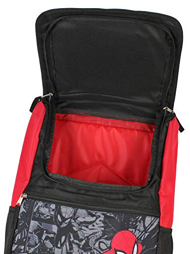 Marvel Spiderman Backpack Front Flap Compartment Travel Laptop Backpack With 3D Molded Marvel Logo