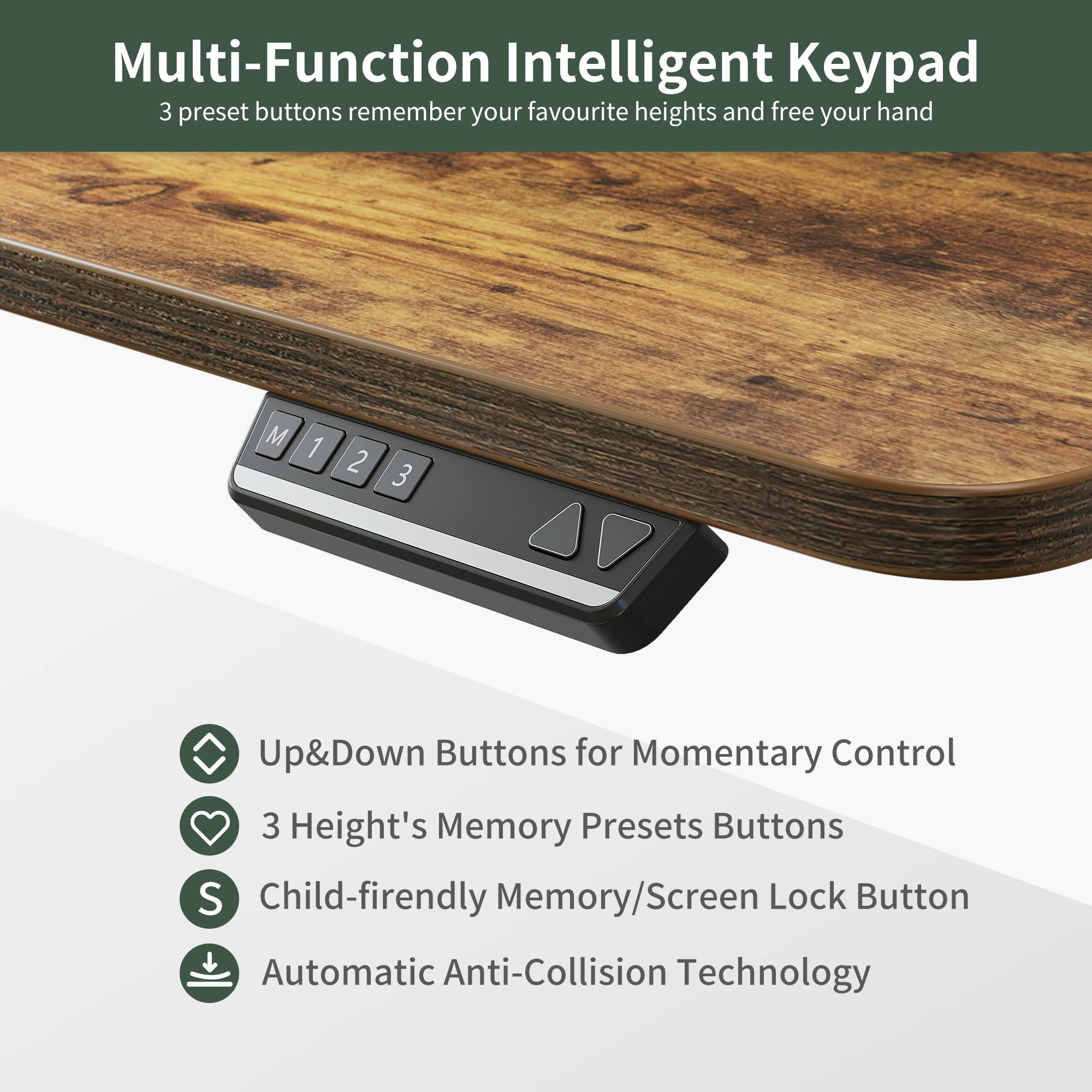 FEZIBO Triple Motor L-Shaped Standing Desk and Anti Fatigue Balance Board(Medium) for Standing Desk Bundle